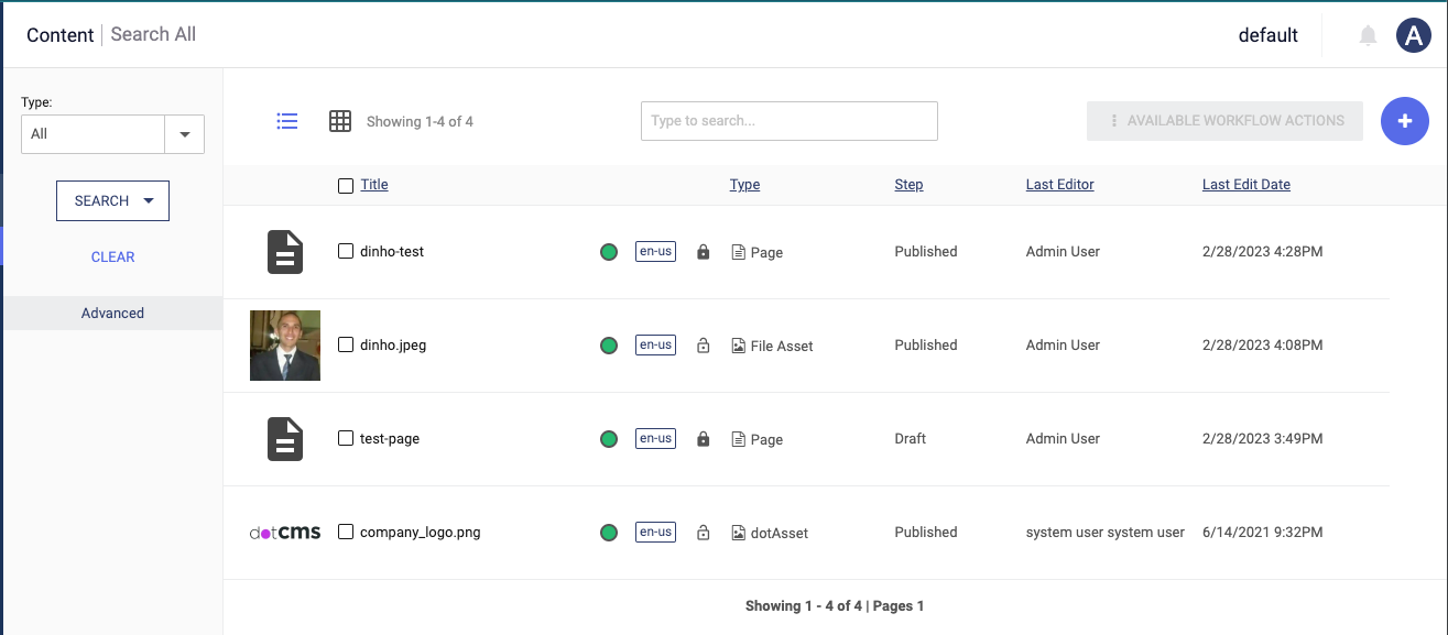 Filter Contentlets by DEFAULT Variant in Contentlet Portlet and Site Browser · Issue #23833 ...