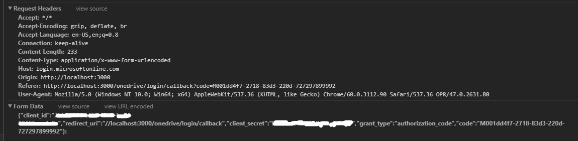 Error 400 when redeeming code · Issue #700 · OneDrive/onedrive-api-docs ...