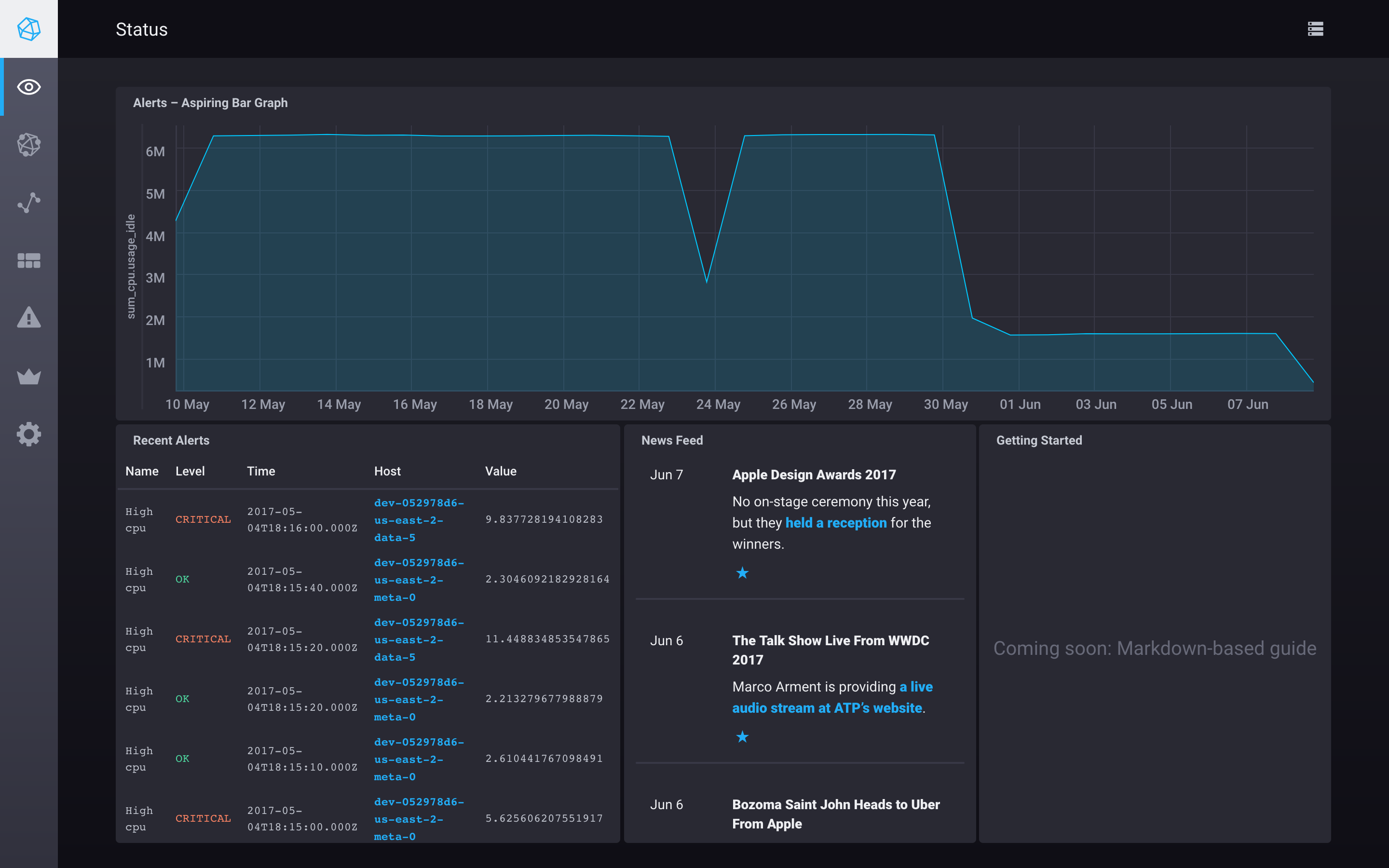 As a user I can see a status page · Issue #1556 · influxdata/chronograf · GitHub