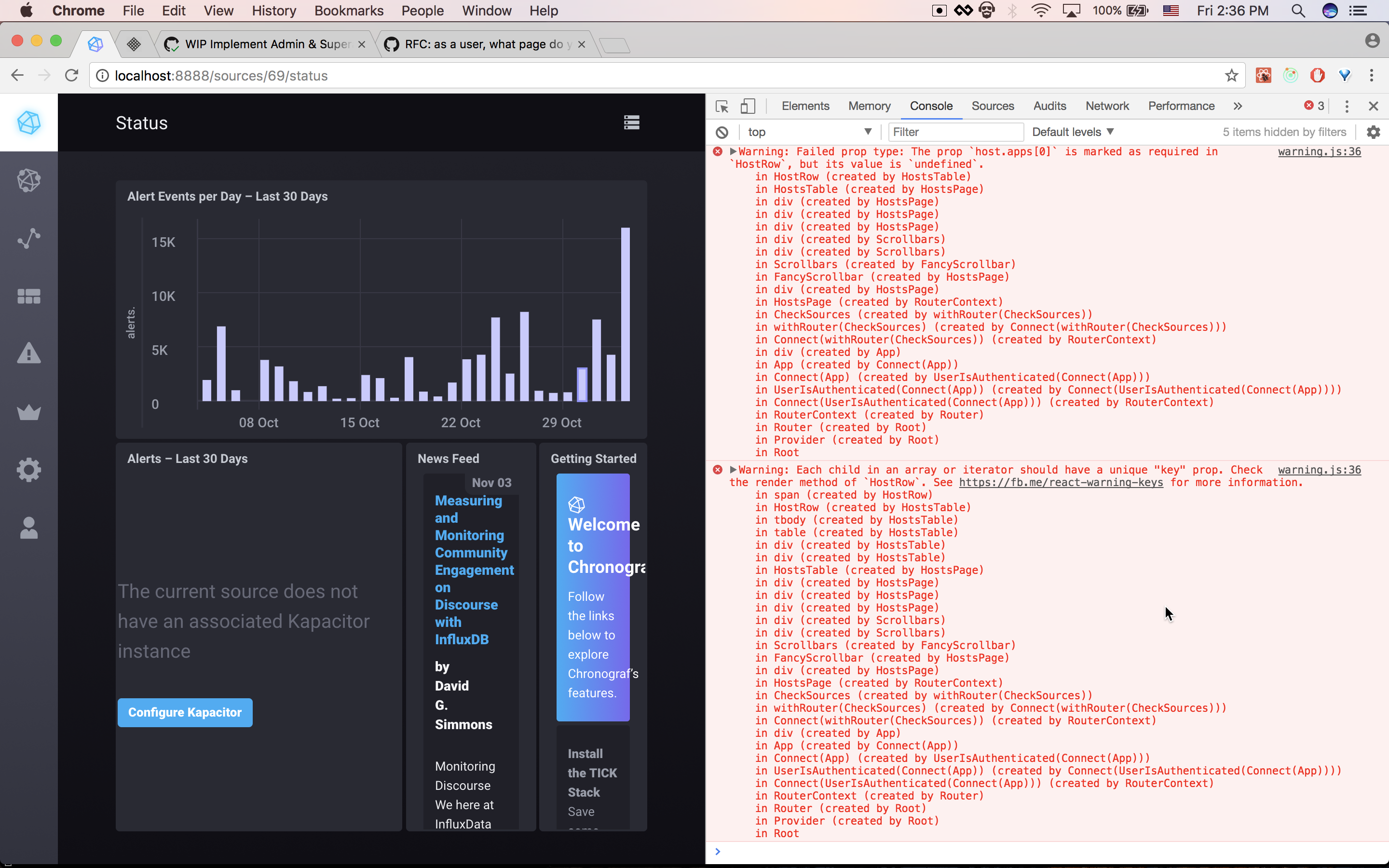 Hosts page returns an error when host.apps is empty · Issue #2255 · influxdata/chronograf · GitHub