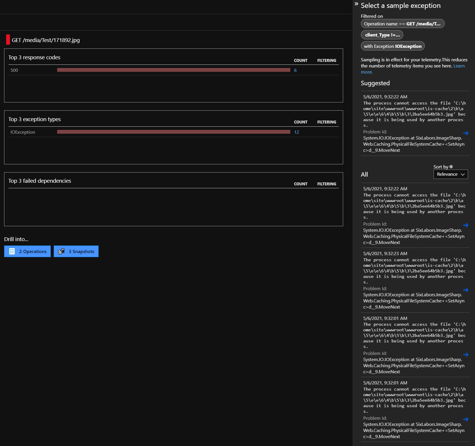 System.IO.IOException inside MediaFileStoreResolverMiddleware · Issue #9319 · OrchardCMS ...