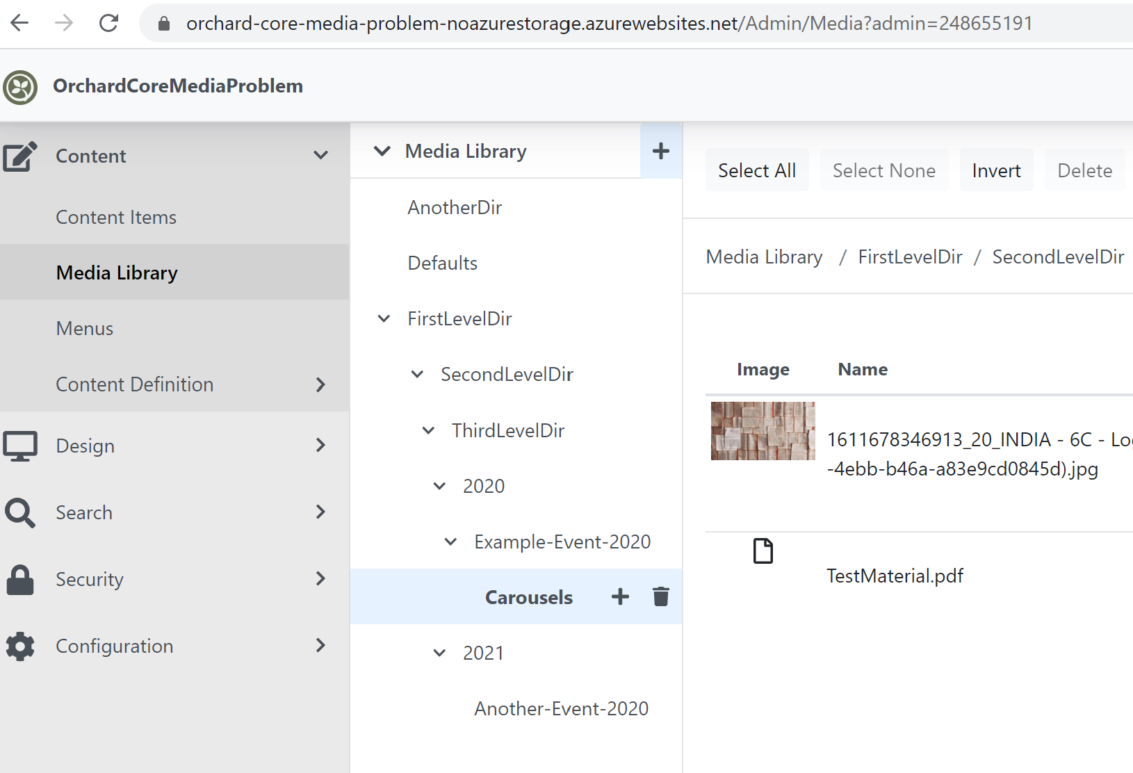 System.IO.IOException inside MediaFileStoreResolverMiddleware · Issue #9319 · OrchardCMS ...