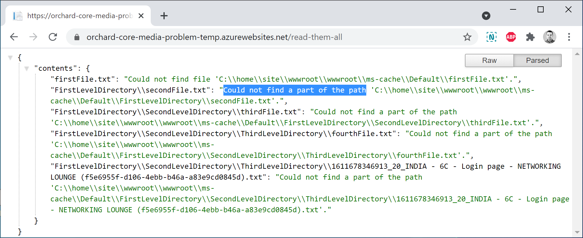 System.IO.IOException inside MediaFileStoreResolverMiddleware · Issue #9319 · OrchardCMS ...