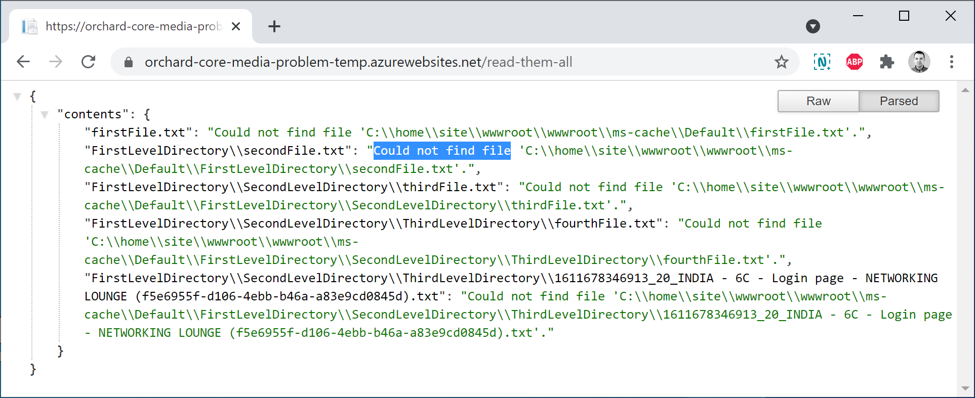 System.IO.IOException inside MediaFileStoreResolverMiddleware · Issue ...