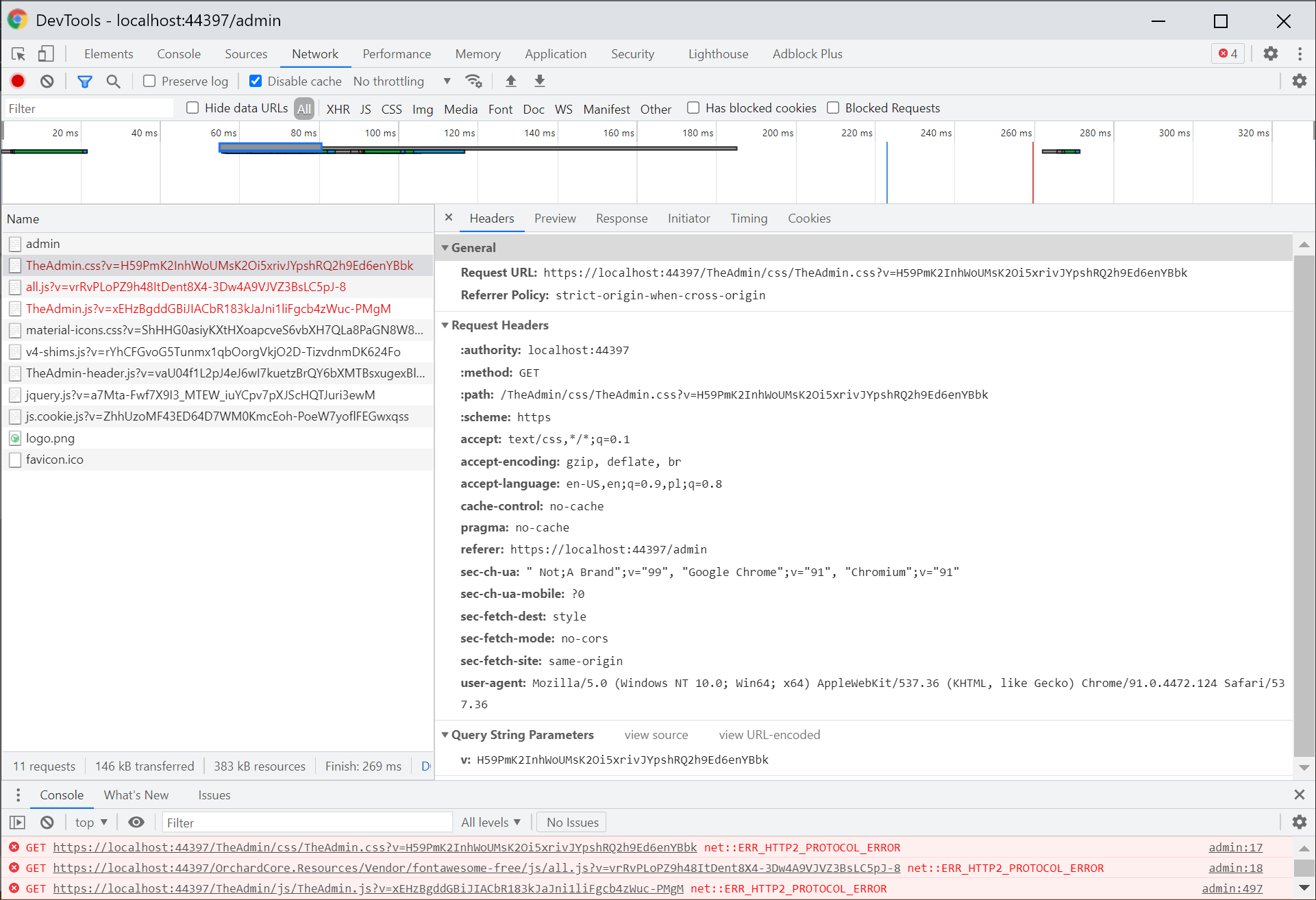 sometimes admin page is loaded without styles · Issue #9862 · OrchardCMS/OrchardCore · GitHub