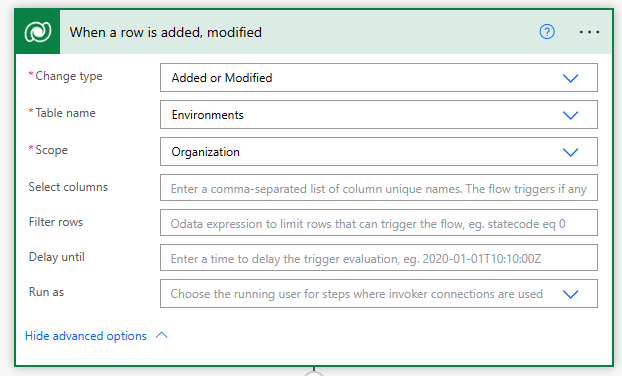 Coe Starter Kit Question What Should Make Admin Sync Template V3 Flow Action Details 5767