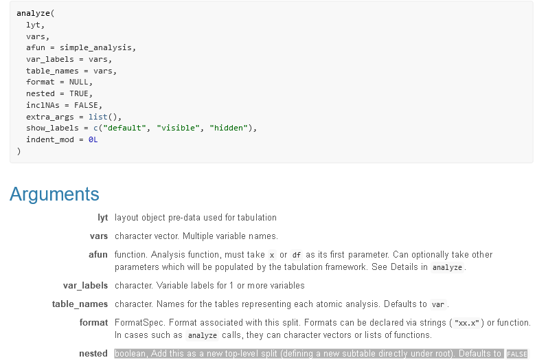 Nested parameter FALSE is in Roxygen header vs TRUE in the code · Issue #264 ...