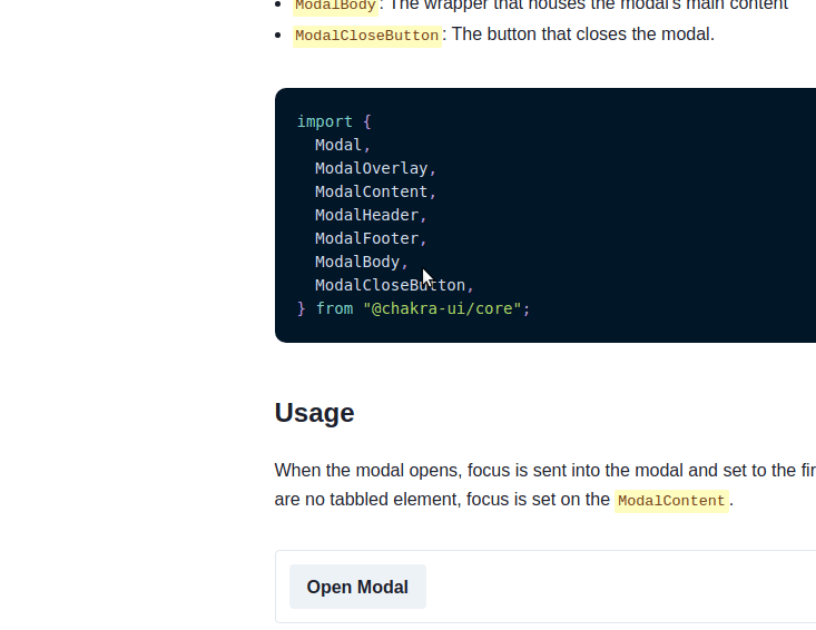 [Modal] Mouse up outside closes the modal · Issue #423 · chakra-ui/chakra-ui · GitHub
