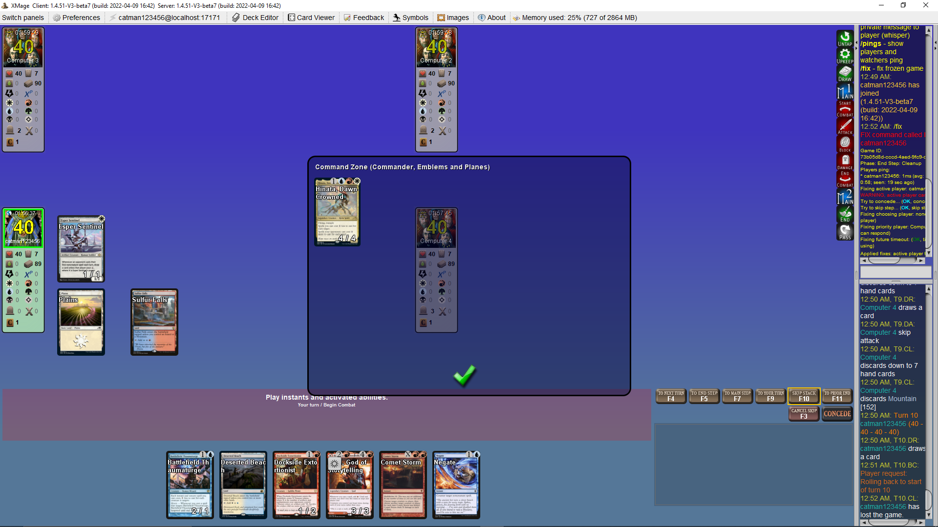 Auto loss · Issue #8833 · magefree/mage · GitHub