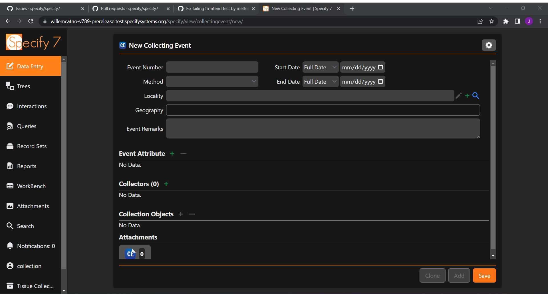 Undefined ColRelTypePlugin field perpetually displays `Loading...` · Issue #3294 · specify ...