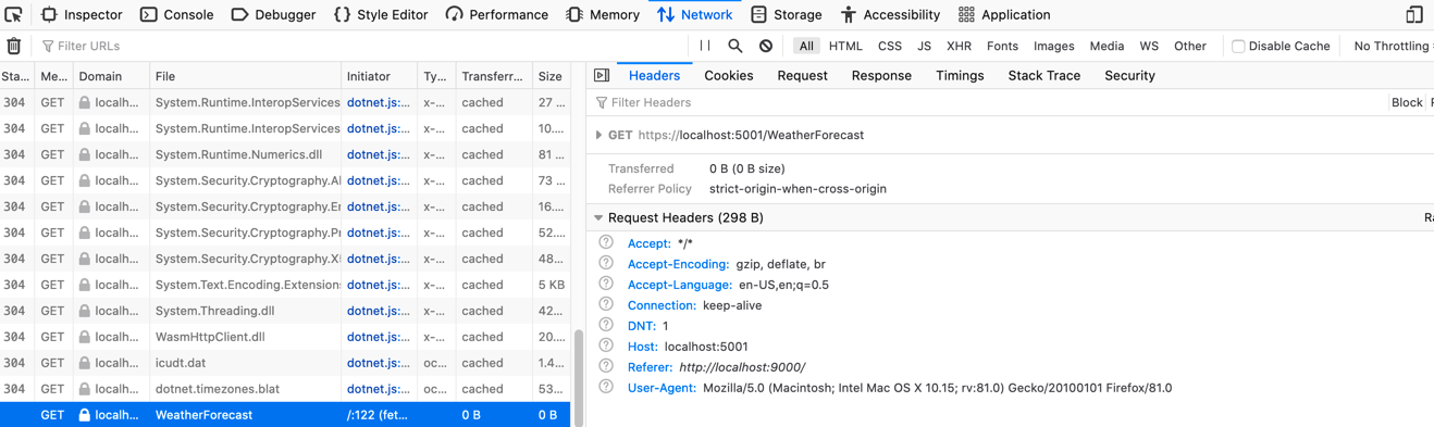 "Failed to load response data" after non-200 http request with Blazor HttpClient in Chromium ...