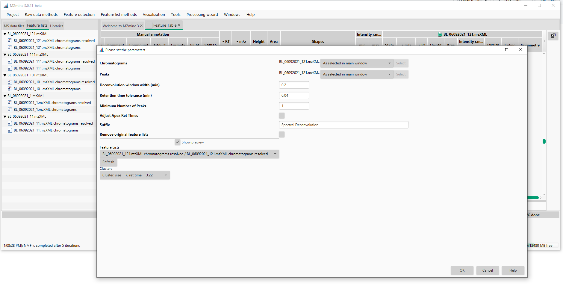 Spectral Deconvolution error, "flist" is null even with verified feature list · Issue #728 ...