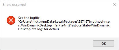 ArgumentOutOfRangeException when te app is installed · Issue #194 · t1m0thyj/WinDynamicDesktop ...