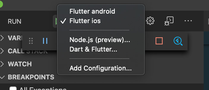 When switch config, it would great switch target device automaticly ...