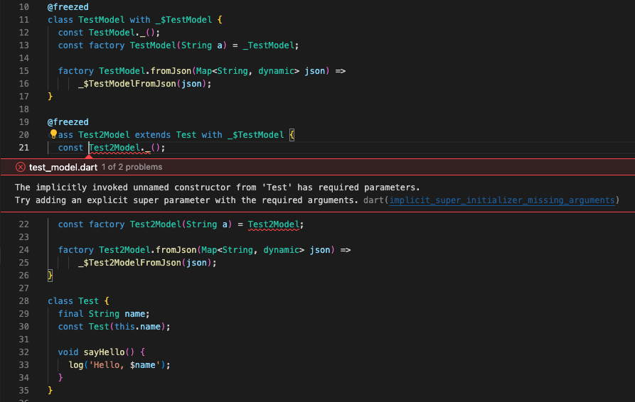 Does This Is A Valid Usage Of Freezed · Issue 774 · Rrousselgit Freezed · Github