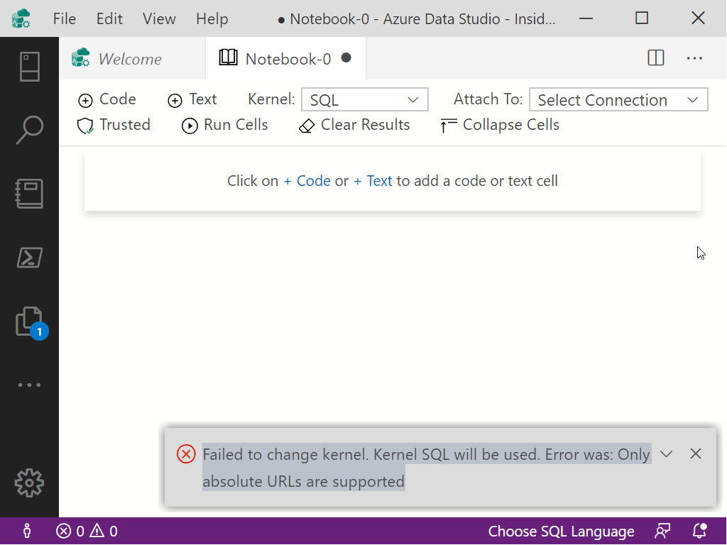 Failed to change kernel to non-SQL kernels - Only absolute URLs are supported · Issue #9675 ...