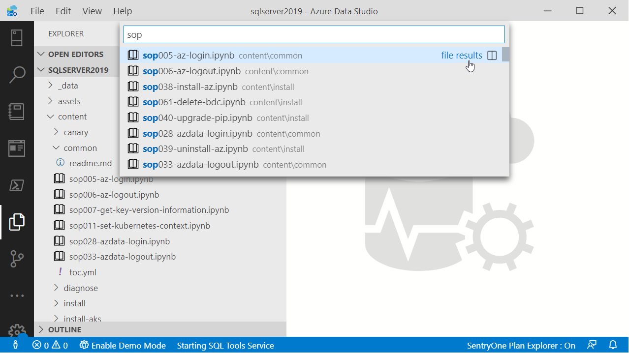 Ctrl + P doesn't work in ADS Insiders 1.17.0 · Issue #9744 · microsoft/azuredatastudio · GitHub