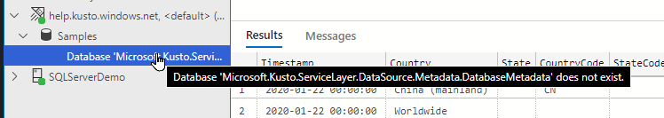 Refresh Kusto cluster doesn't seem to reconnect properly · Issue #11824 · microsoft ...