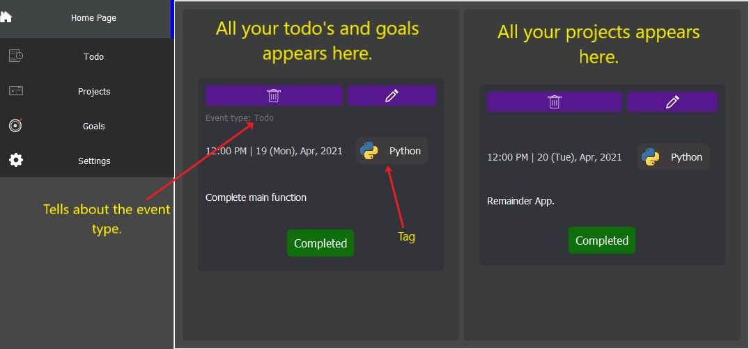 GitHub - PaulleDemon/DayHandler: A remainder application to remind you ...