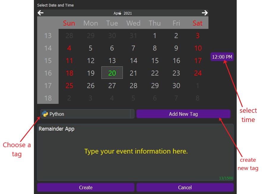 GitHub - PaulleDemon/DayHandler: A remainder application to remind you ...