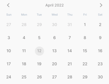 Selected Day Custom BorderRadius · Issue #1857 · wix/react-native-calendars · GitHub