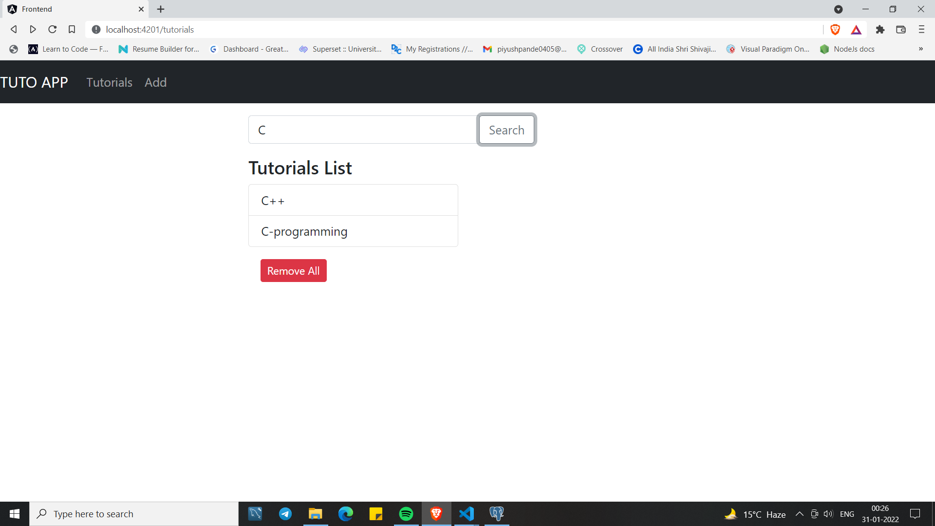 GitHub - Piyush4298/Tutorial-List-Project: A full stack CRUD app using angular, nodejs, express ...