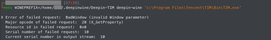X Error Of Failed Request Badwindow · Issue 15 · Vufadeepin Wine Tim Arch · Github