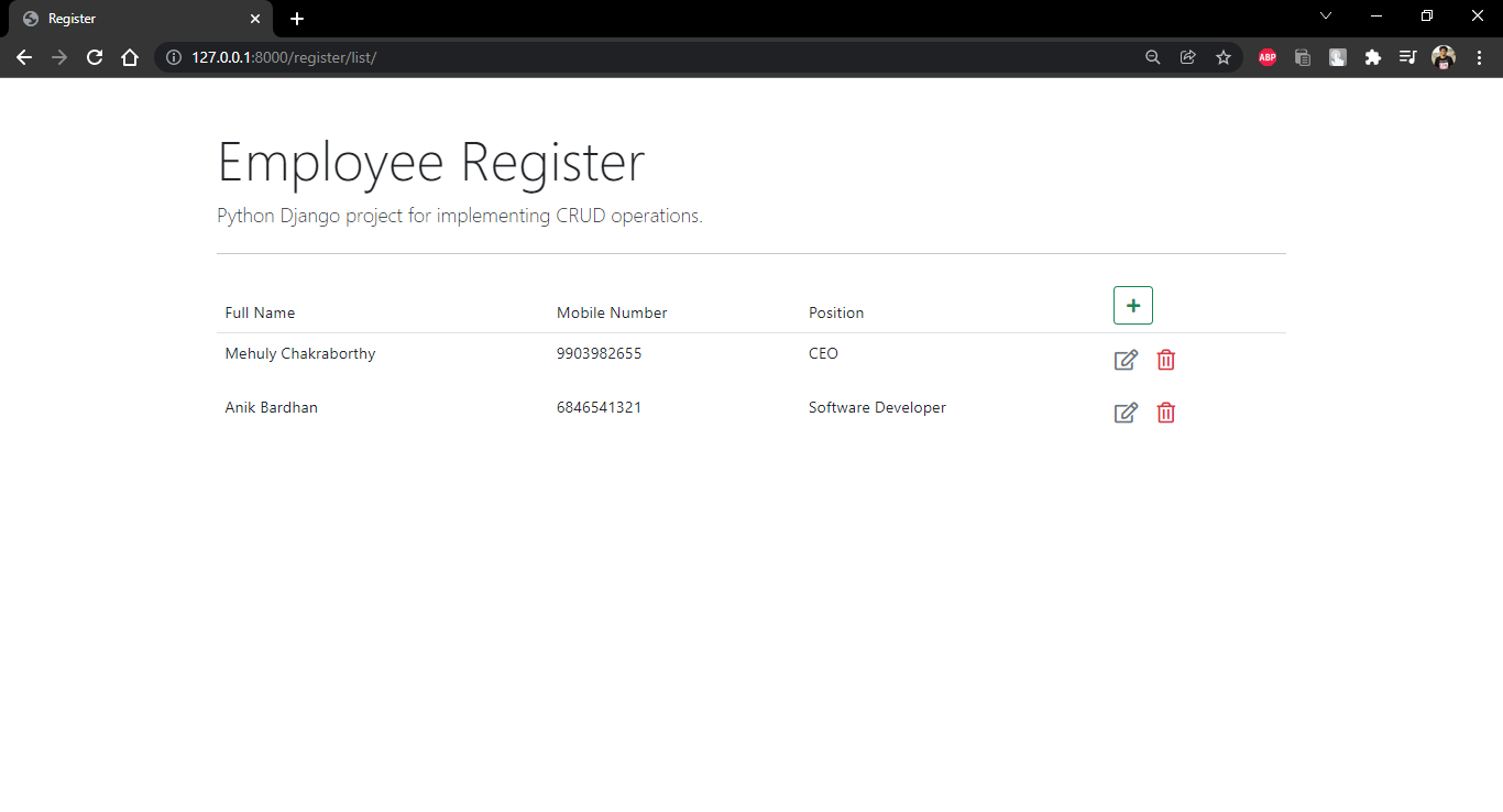 GitHub - Anik-Bardhan/Employee-List: CRUD(Create Read Update Delete) application using Python ...