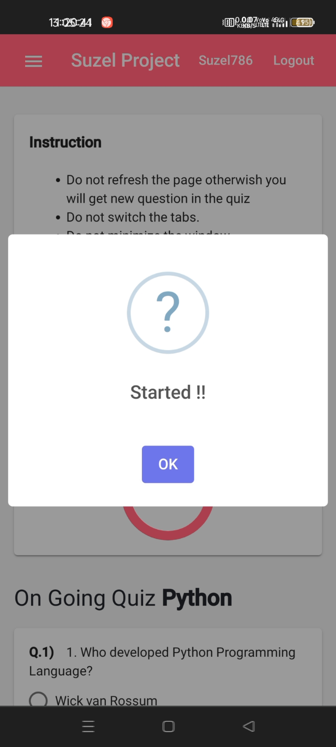 GitHub - suzelkhan1177/Quiz-Application: Anguler and Spring boot And Java Project