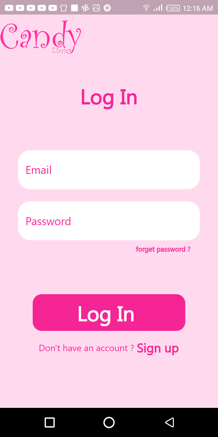 GitHub - Lamyaa88/Candy-Store-App-UI