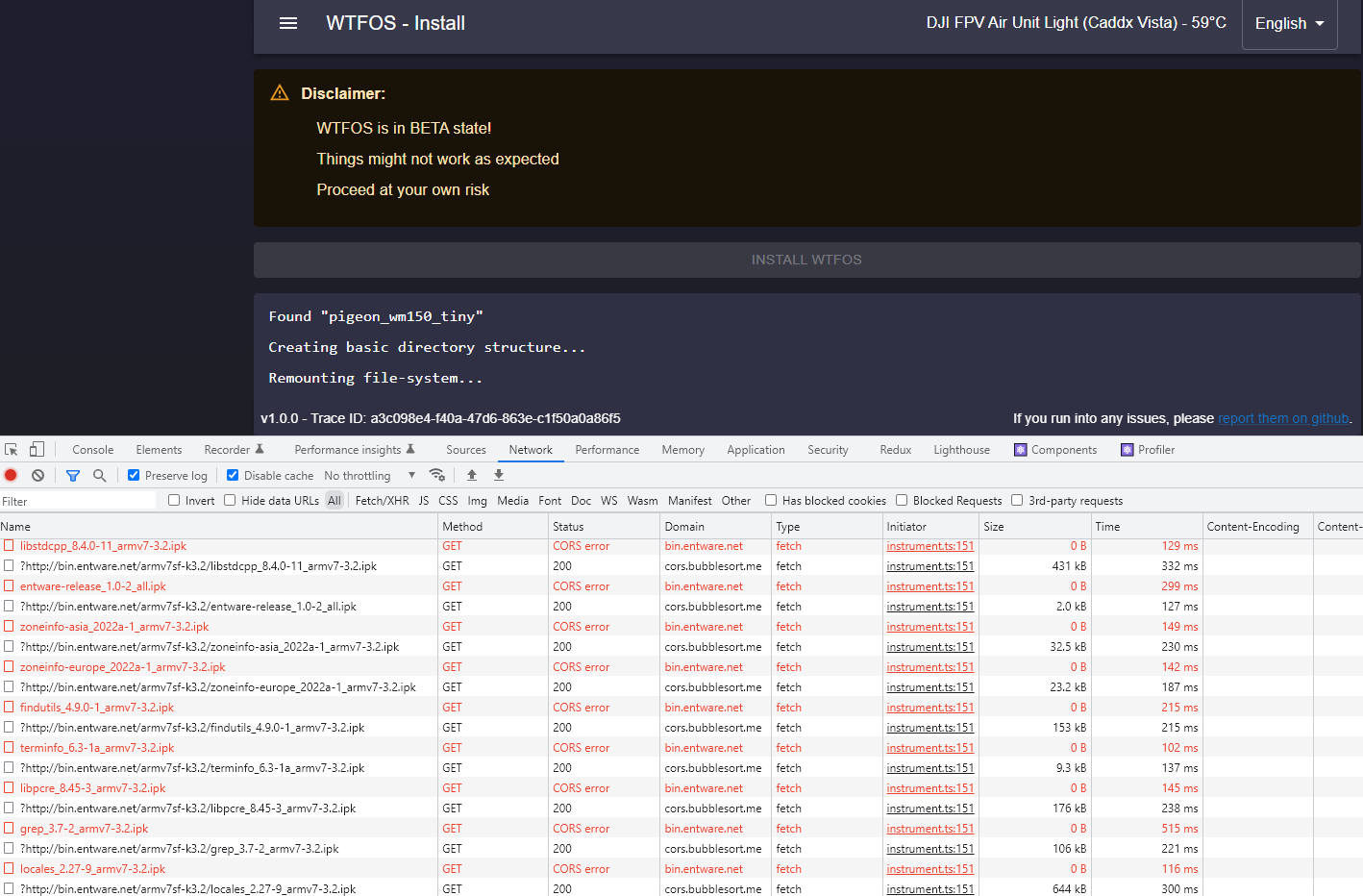 WTFOS installation becomes corrupt repeatedly & after the health check cleanup I need to re-root ...