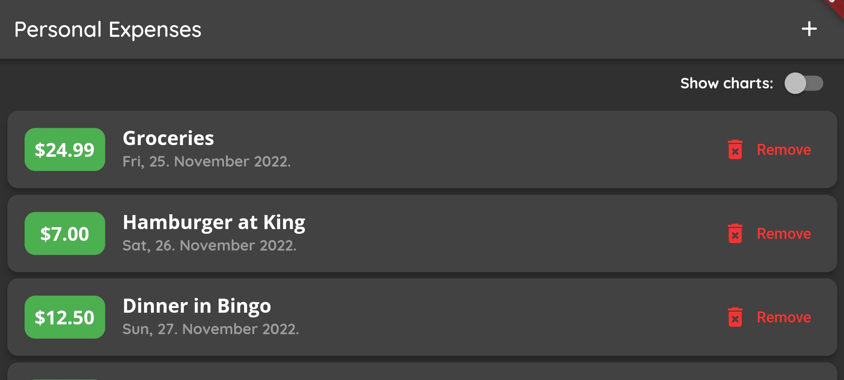 GitHub - Faris-Hadziomerovic/flutter-expenses-tracker: A small flutter mobile app project for ...