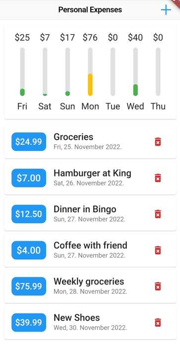 GitHub - Faris-Hadziomerovic/flutter-expenses-tracker: A small flutter mobile app project for ...