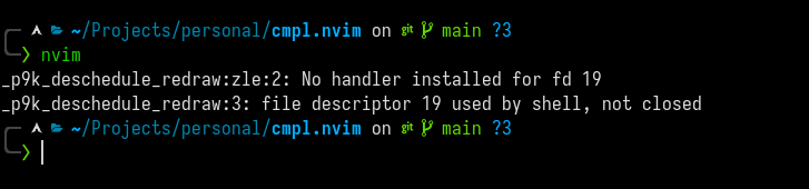 bad file descriptor console output from _p9k_worker_start · Issue #739 ...