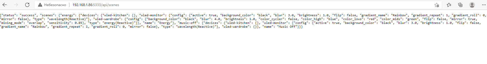 Led FX addon I can't control the scenes · Issue #155 · LedFx/LedFx · GitHub