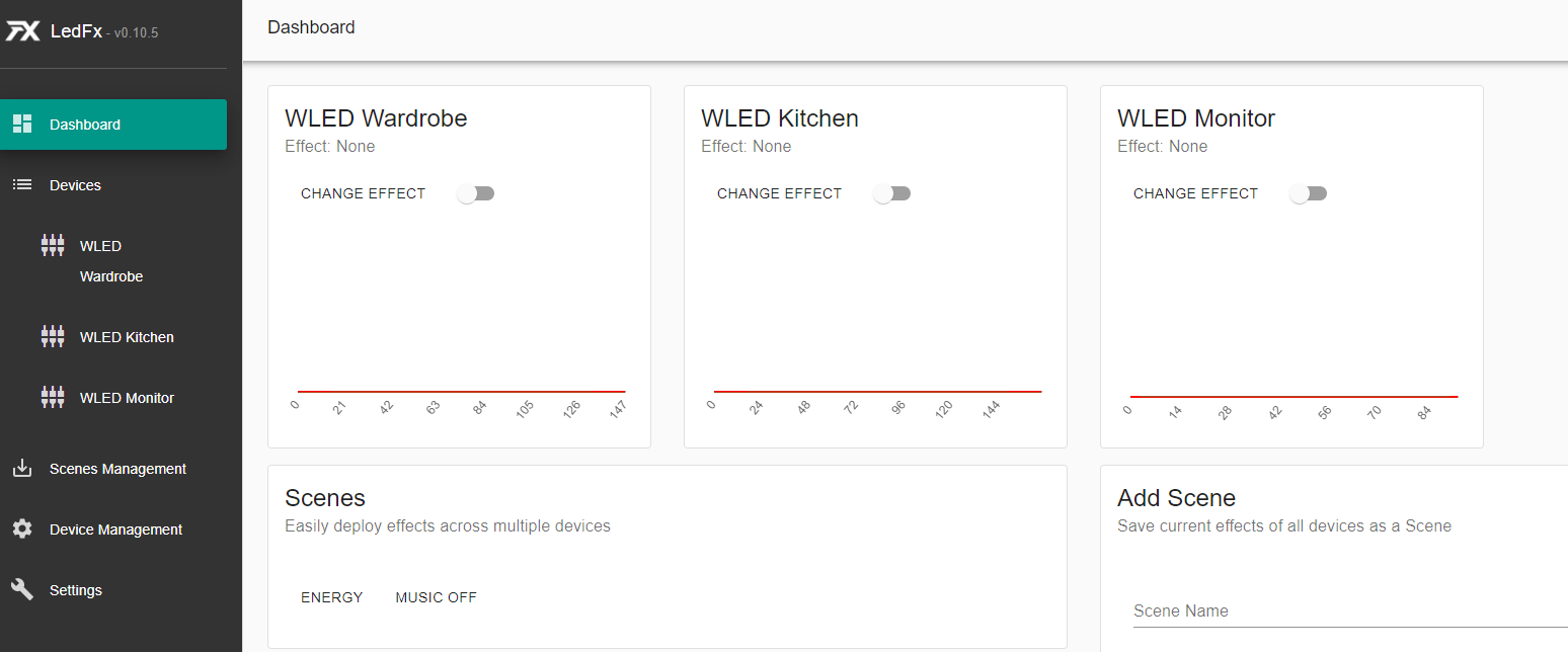 Led FX addon I can't control the scenes · Issue #155 · LedFx/LedFx · GitHub