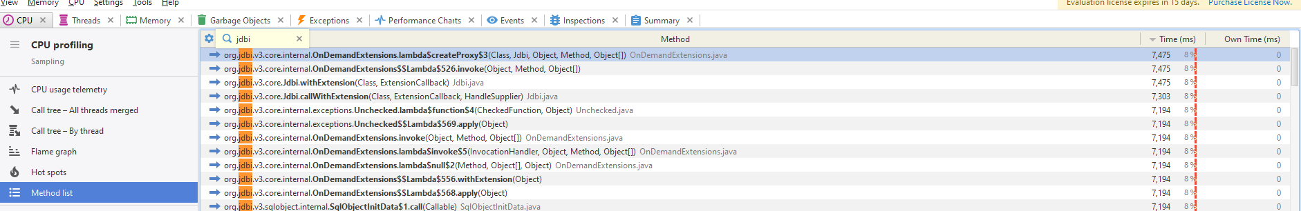 Poor DAO performance in jdbi3 · Issue #1732 · jdbi/jdbi · GitHub