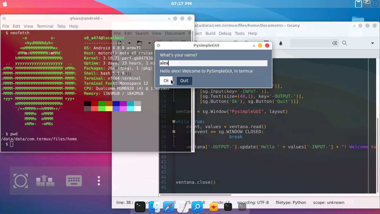 Android Pysimpleguiweb Instructions Using Termux · Issue 1354 · Pysimpleguipysimplegui 