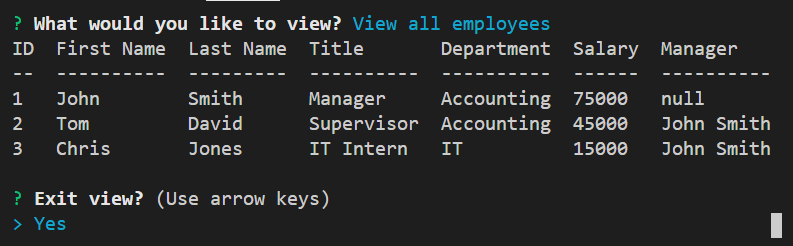 GitHub - TrentSchneider/EmployeeManager