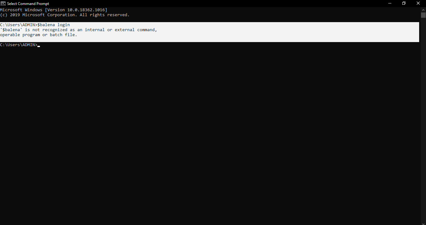 "$balena login" not working on Windows 10 Pro · Issue #2048 · balena-io/balena-cli · GitHub