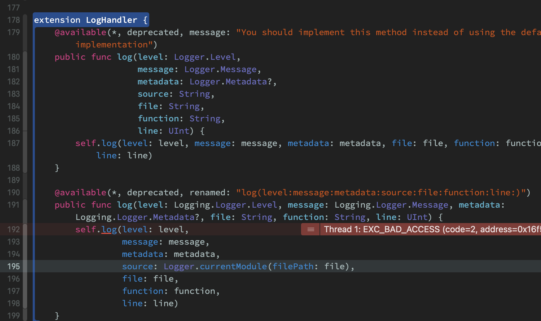Infinite Recursion Between Deprecated Apis · Issue 248 · Appleswift 8850