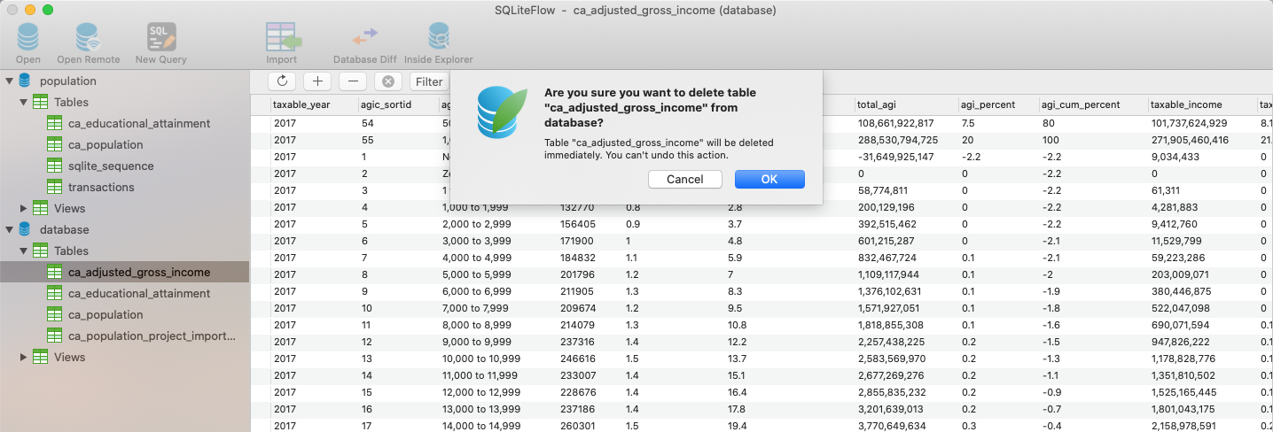 Dropping Table: Error dialog box > "no such table: ca_adjusted_gross_income" · Issue #139 ...