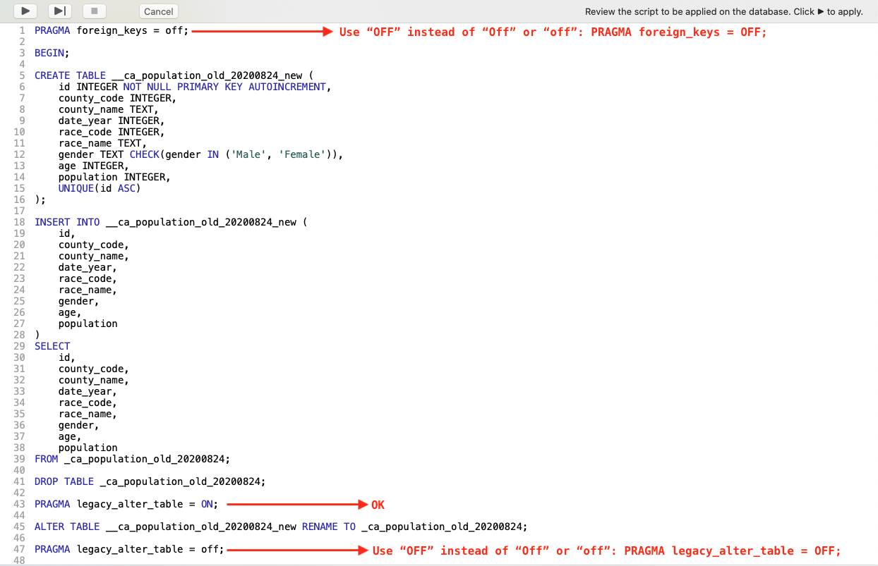 Thanks for Version 4.5.0 + Some Observations · Issue #140 · SQLiteFlow/SQLiteFlow-Issues · GitHub
