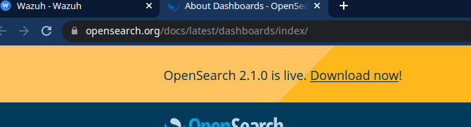 Update dashboard base with Opensearch dashboards 2.1.0 · Issue #1722 · wazuh/wazuh-packages · GitHub