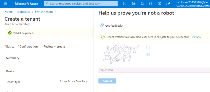 Module 1 - Exercise 1 error creating AAD · Issue #573 · MicrosoftLearning/AZ-104 ...