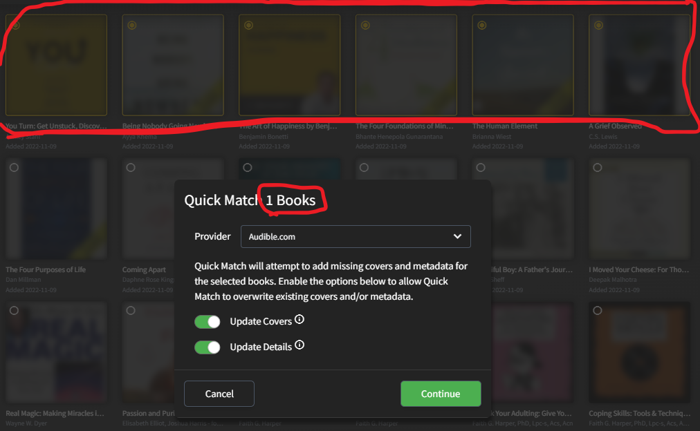 [Bug]: Quick Match Broken in the new update (v2.2.2) · Issue #1136 · advplyr/audiobookshelf · GitHub