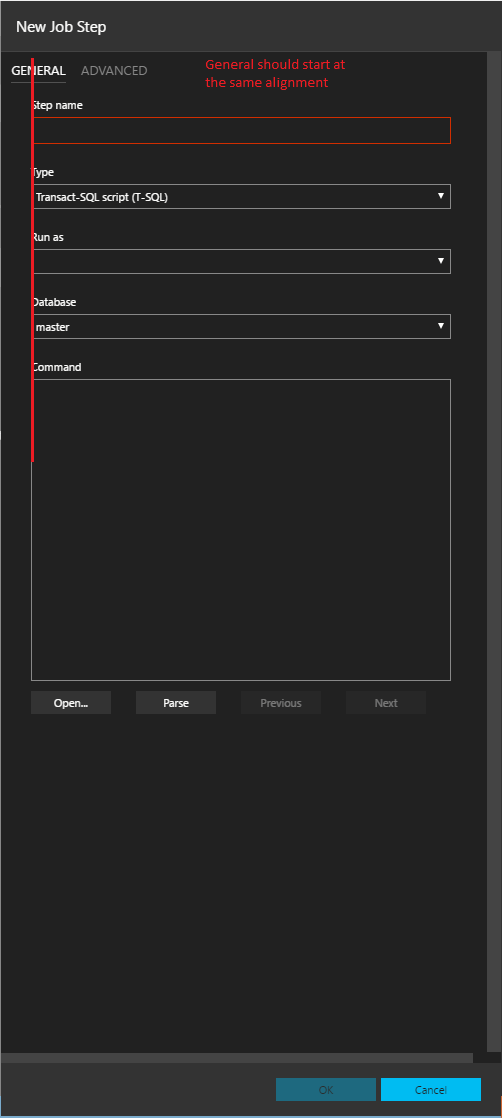 Extensibility: Dialog alignment · Issue #1733 · microsoft/azuredatastudio · GitHub