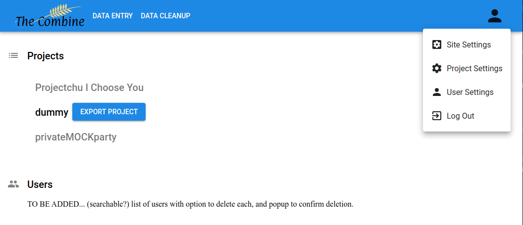Site Settings needs user administration · Issue #451 · sillsdev/TheCombine · GitHub