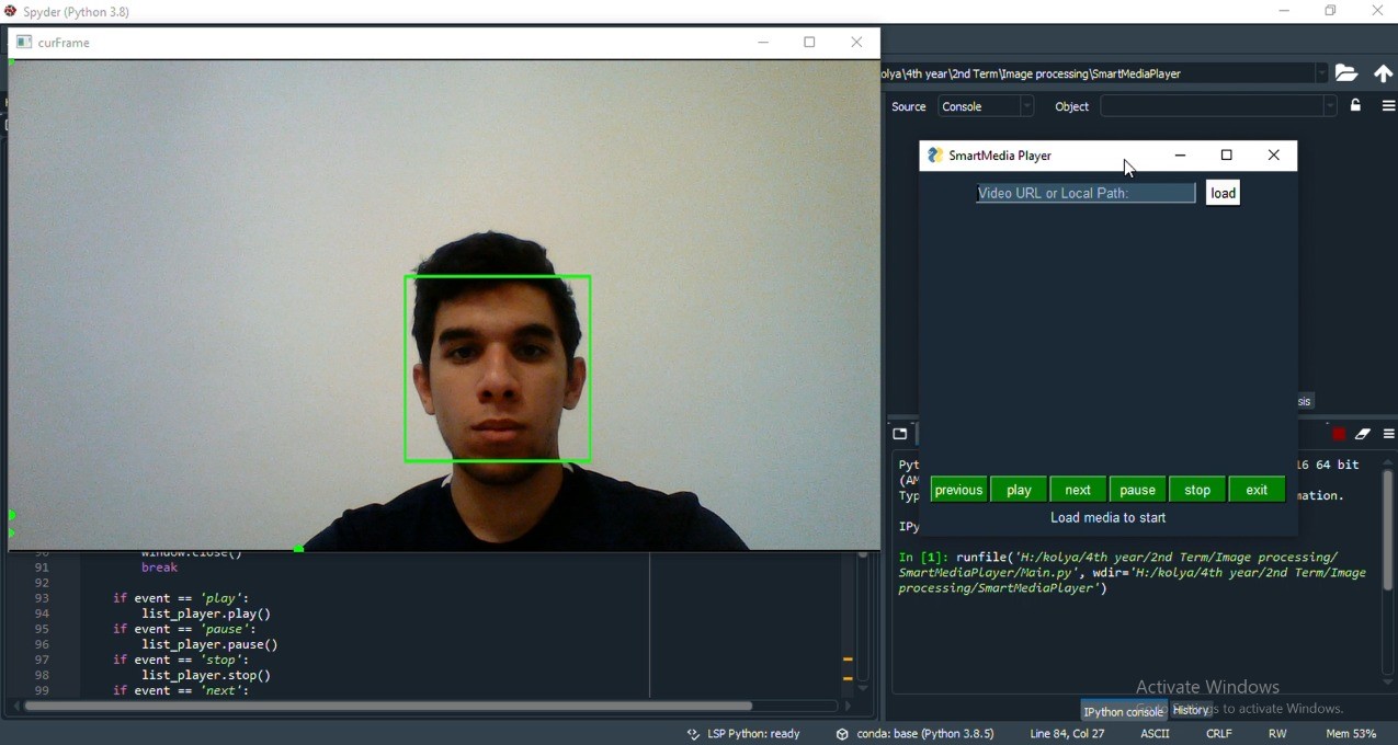 GitHub - alymostafa1/Visualflix: A smart media player using opencv and ...