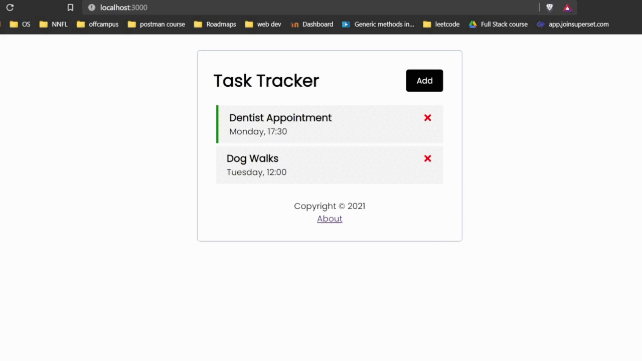 GitHub - harsh-weather/React-Task-Tracker GitHub - harsh-weather/React-Task-Tracker